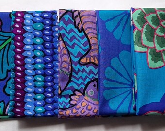 5 Red Kaffe Fassett FQ Bundle - 5 Red Fat Quarters Bundle FQ 18 X 22 Cotton Quilt Fabric Version ...