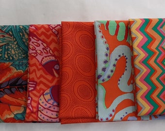 5 Magenta Kaffe Fassett FQ Bundle 5 Magenta Fat Quarters Bundle FQ 18 X 22 Cotton Quilt Fabric ...