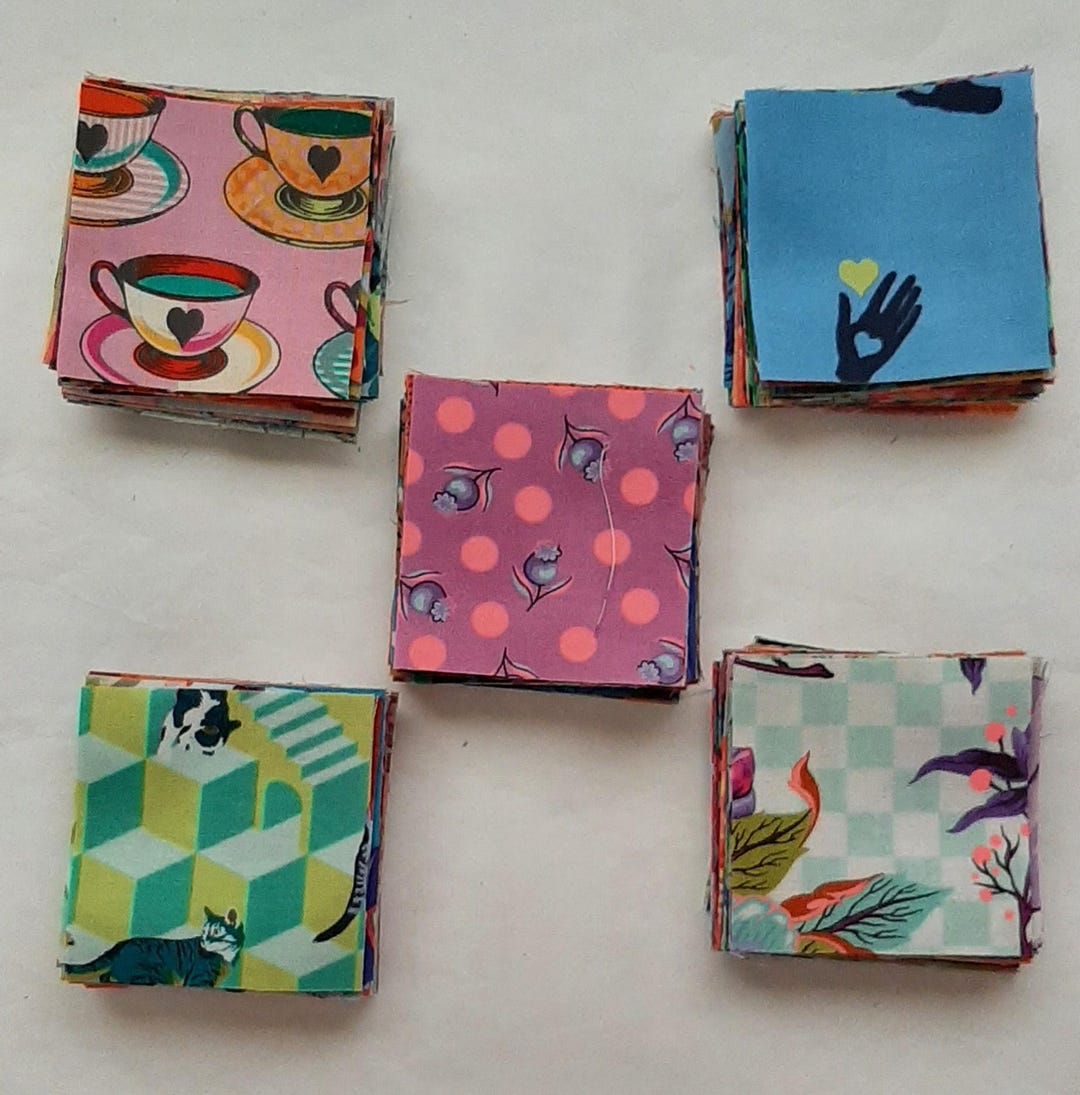 2.5 Inch Mini Charm Packs - 50 2.5" Squares, Tula Pink Mini Charm Pack ...