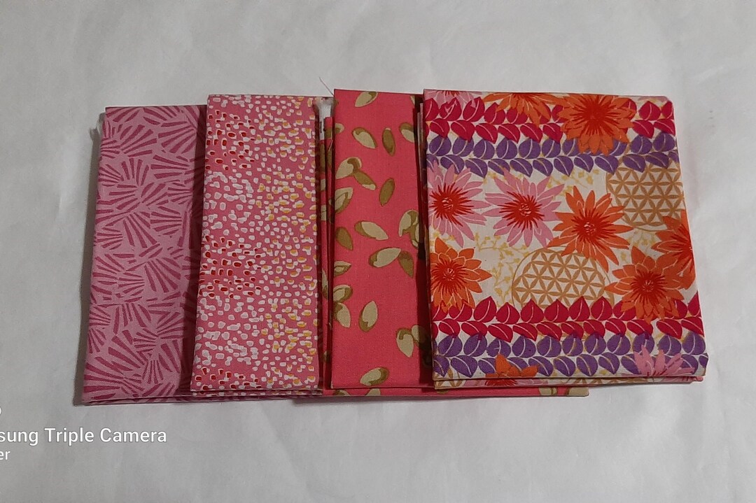 4 Pink FQ Bundle 4 Pink Fat Quarters Bundle FQ 18 X 22 Cotton Quilt ...