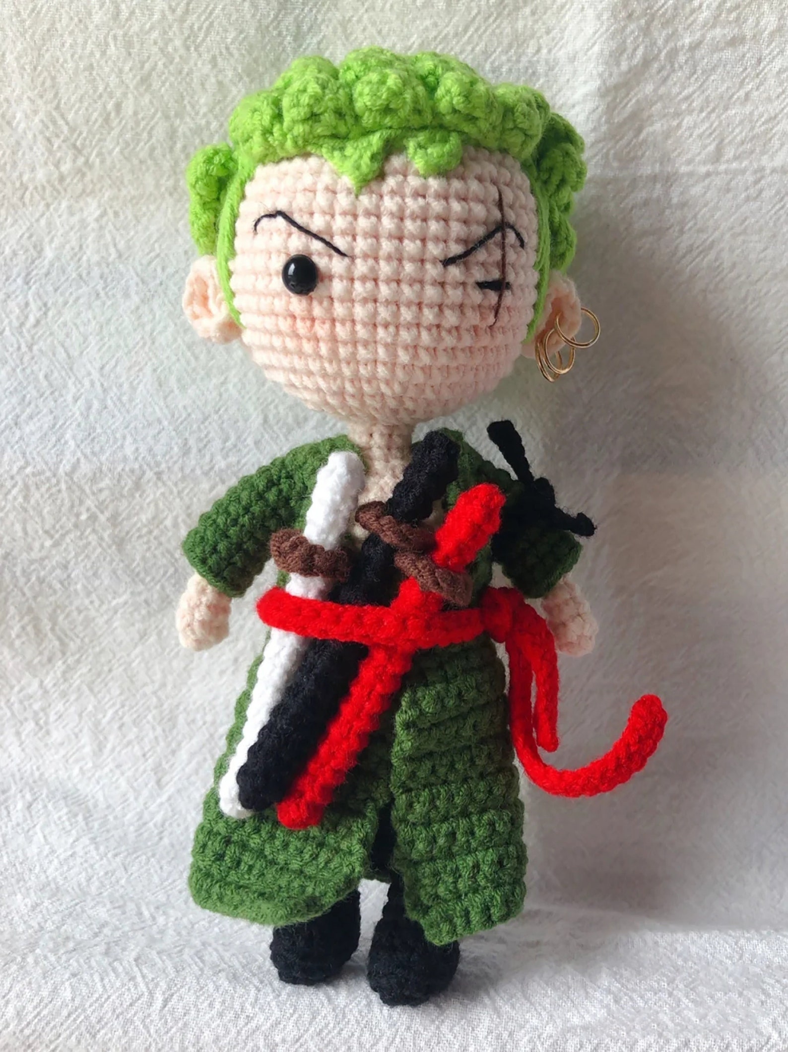 Crochet Zoro Amigurumi Zoro Crochet Cartoon Toy Handmade | Etsy