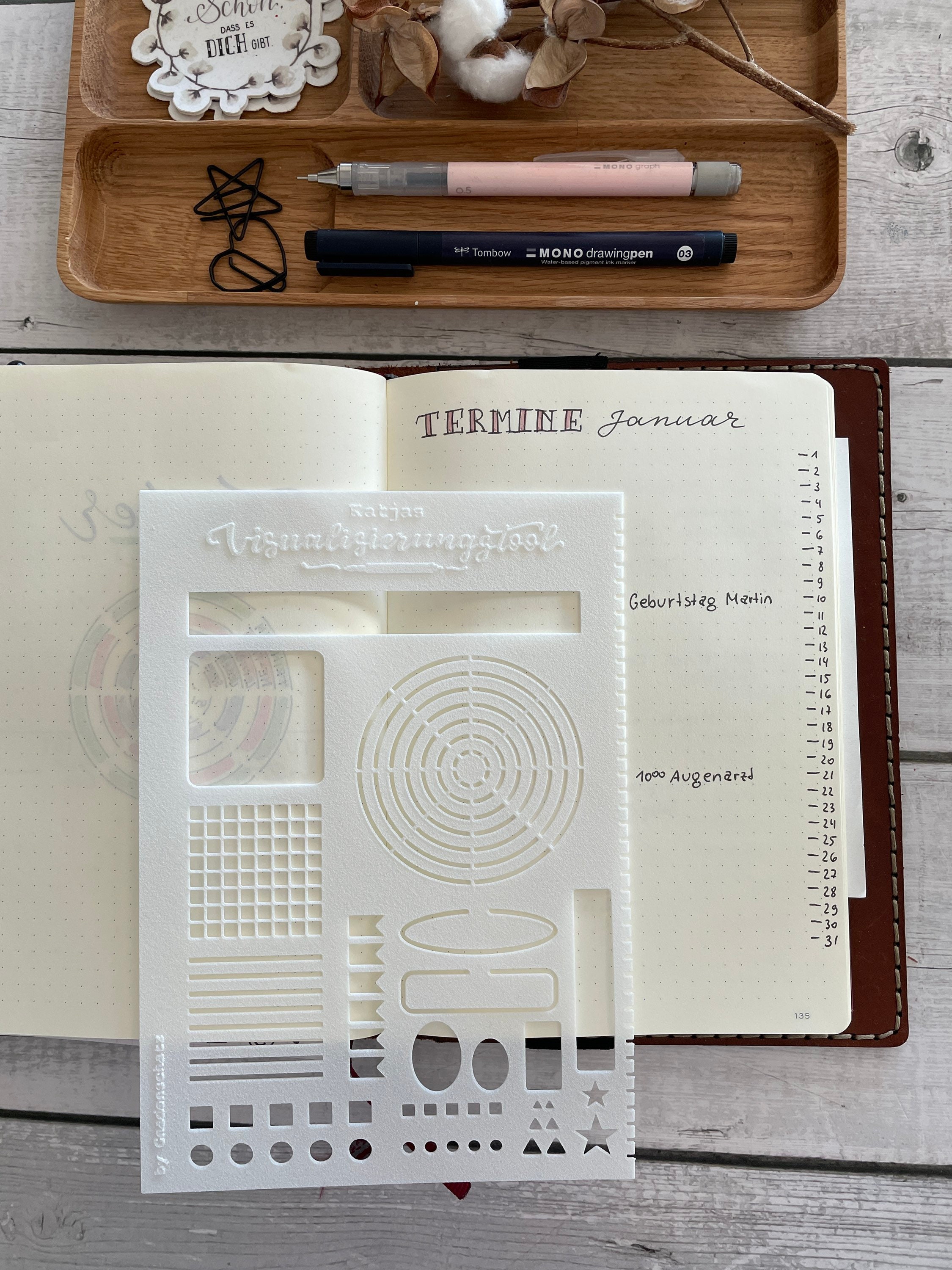 Bujo Template A5 – Bullet Journal Ruler for Trackers, Layouts ...