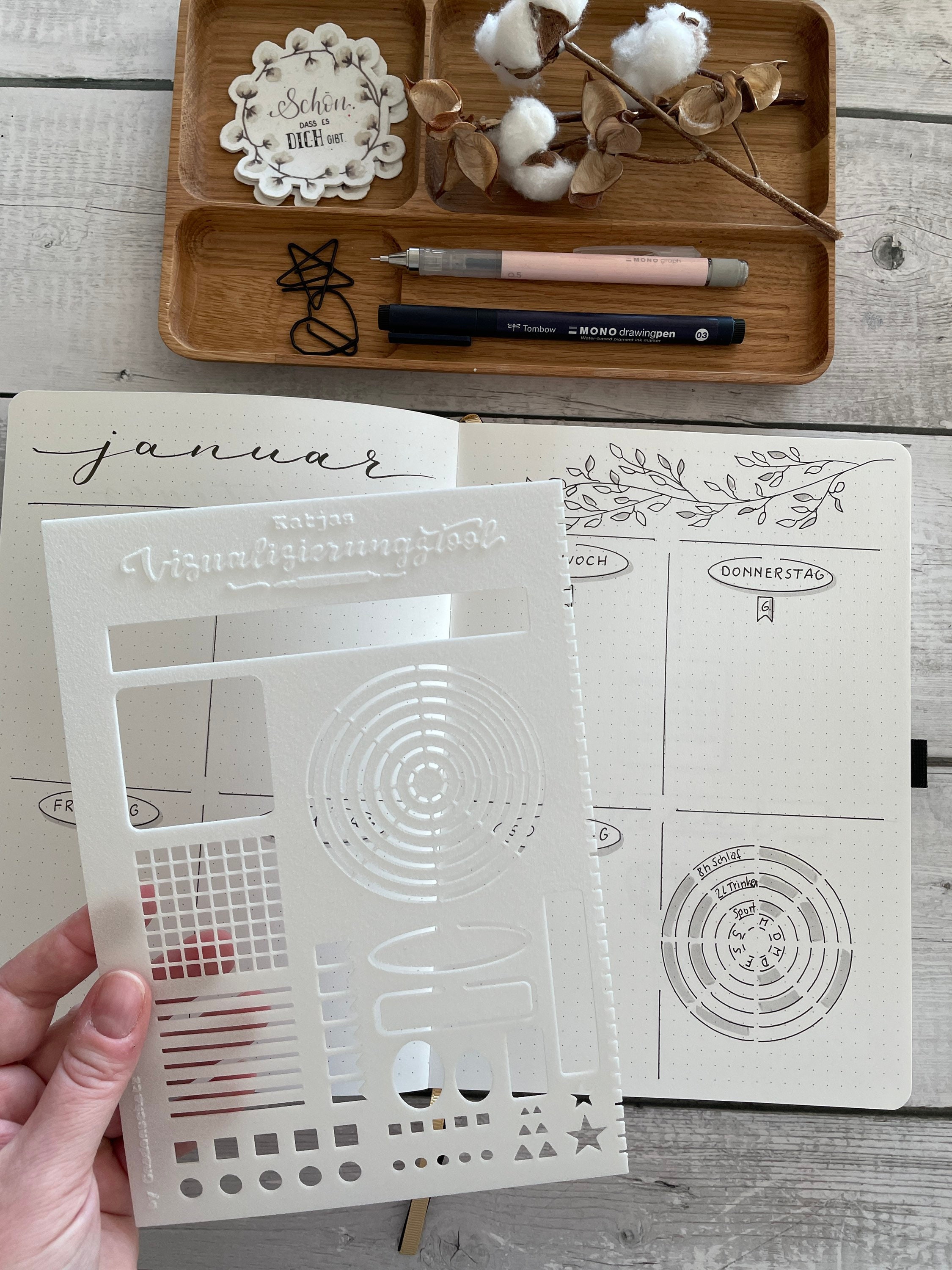 Bujo Template A5 – Bullet Journal Ruler for Trackers, Layouts ...