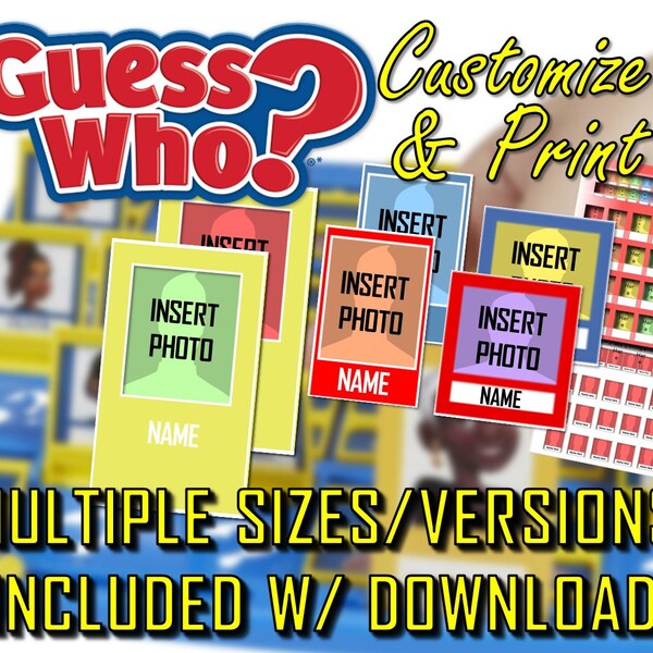 Custom Guess Who - Etsy