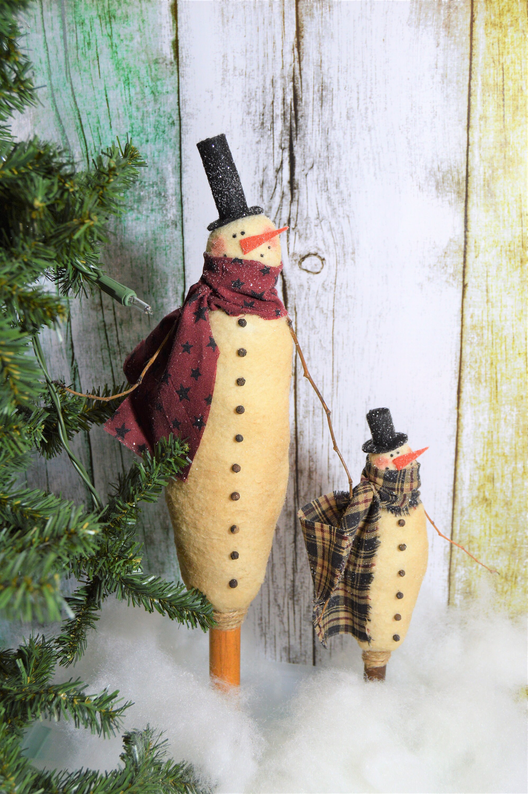 Primitive Bobbin Snowman Farmhouse Snowman Antique Bobbin Snowman ...