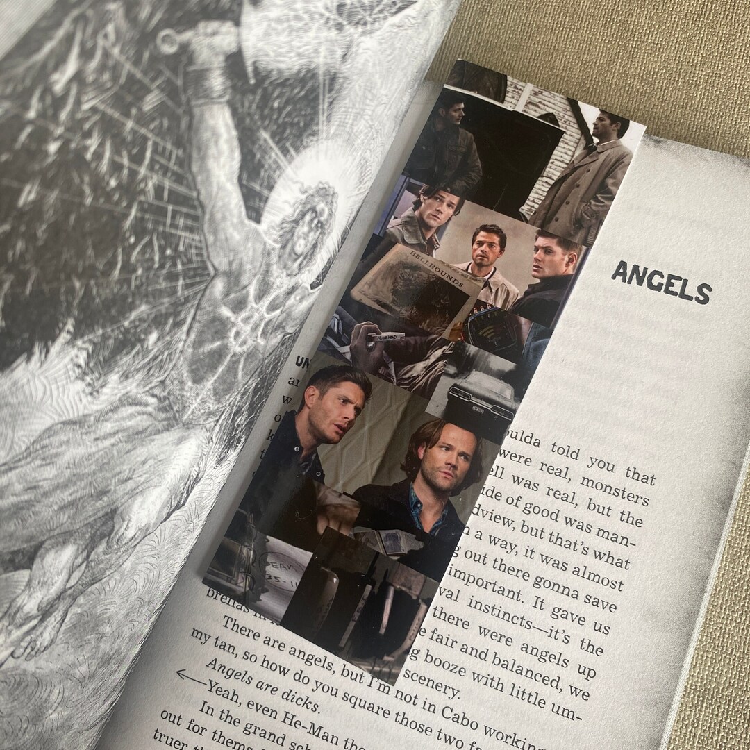 Supernatural Bookmark Sam & Dean Castiel Driver Shuts His Cakehole ...