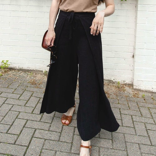 Sloan Wrap Pants PDF Sewing Pattern Wide Leg Wrap Around Tie - Etsy