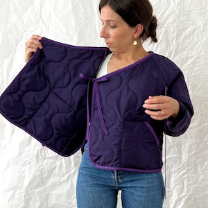 Wrap Quilted Jacket and Coat - PDF Sewing Pattern - Coquillage - Etsy