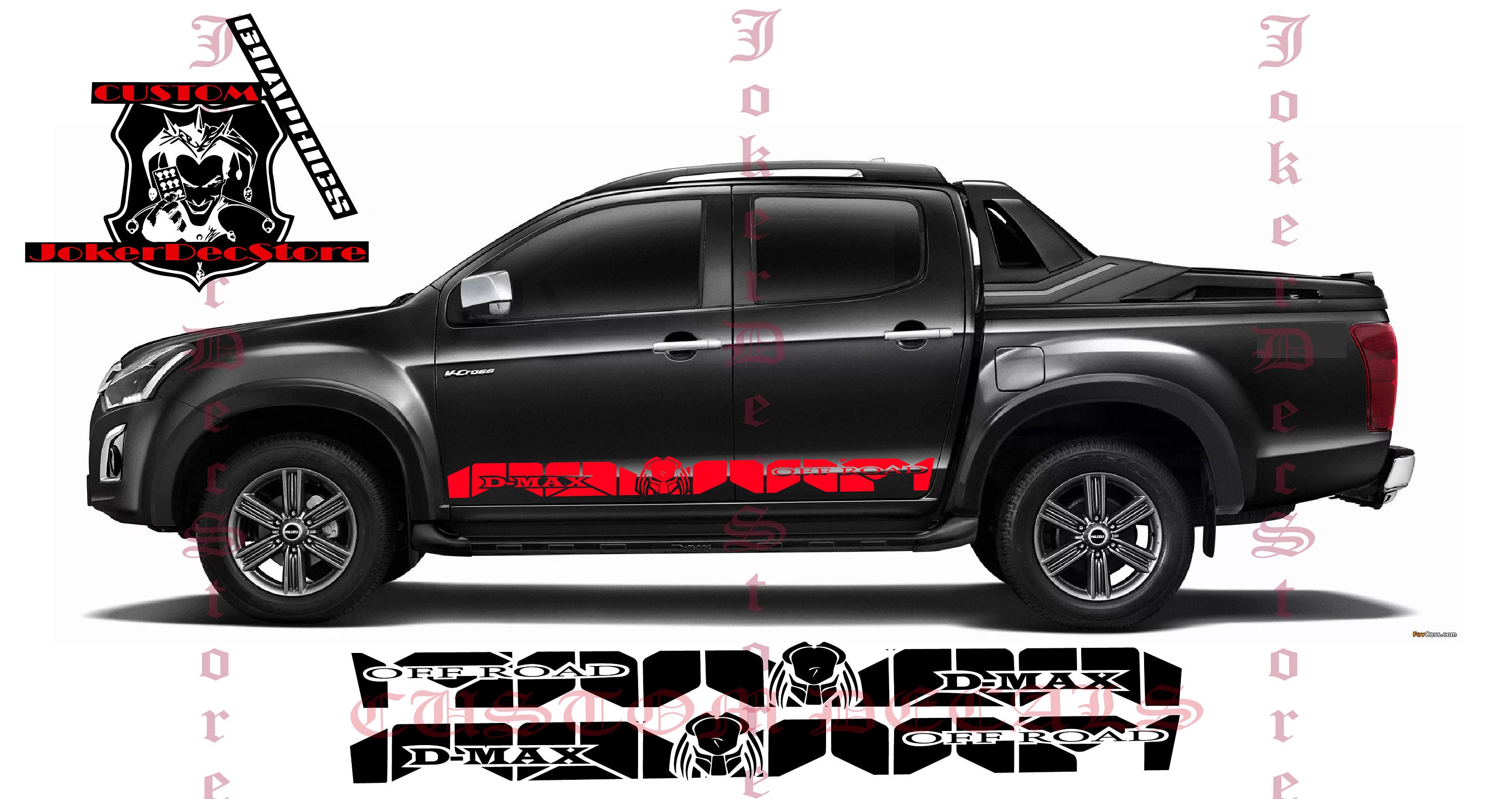 Isuzuu Vinyl decals dmax Decal Isuzuu dmax Vinyl graphics | Etsy