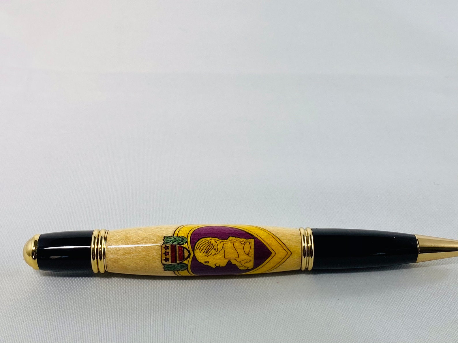 Purple Heart Wood Inlay Twist Pen - Etsy