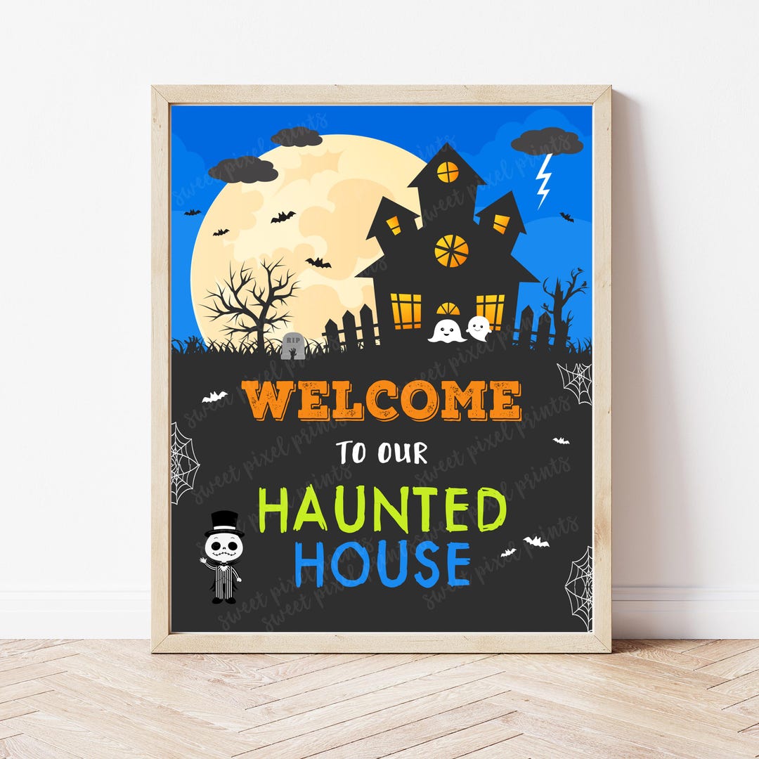 Halloween Welcome Sign Halloween Sign Halloween Printable Sign ...