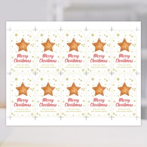 Editable Holiday Gift Tags Printable Christmas Sweets Labels Merry ...