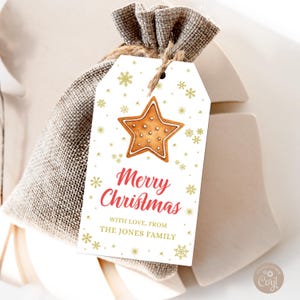Editable Holiday Gift Tags Printable Christmas Sweets Labels Merry ...