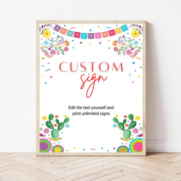 Fiesta Sign - Etsy