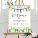 Three Esta Welcome Sign, EDITABLE Mexican Birthday Welcome Sign, Fiesta ...