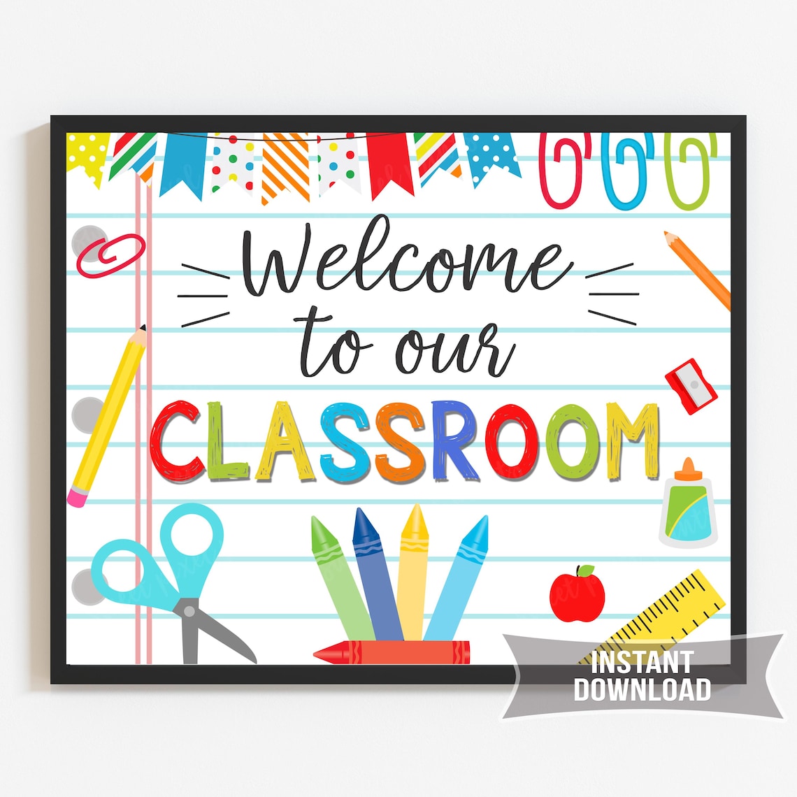 Welcome to Our Classroom Sign | First Day of School Printable ...