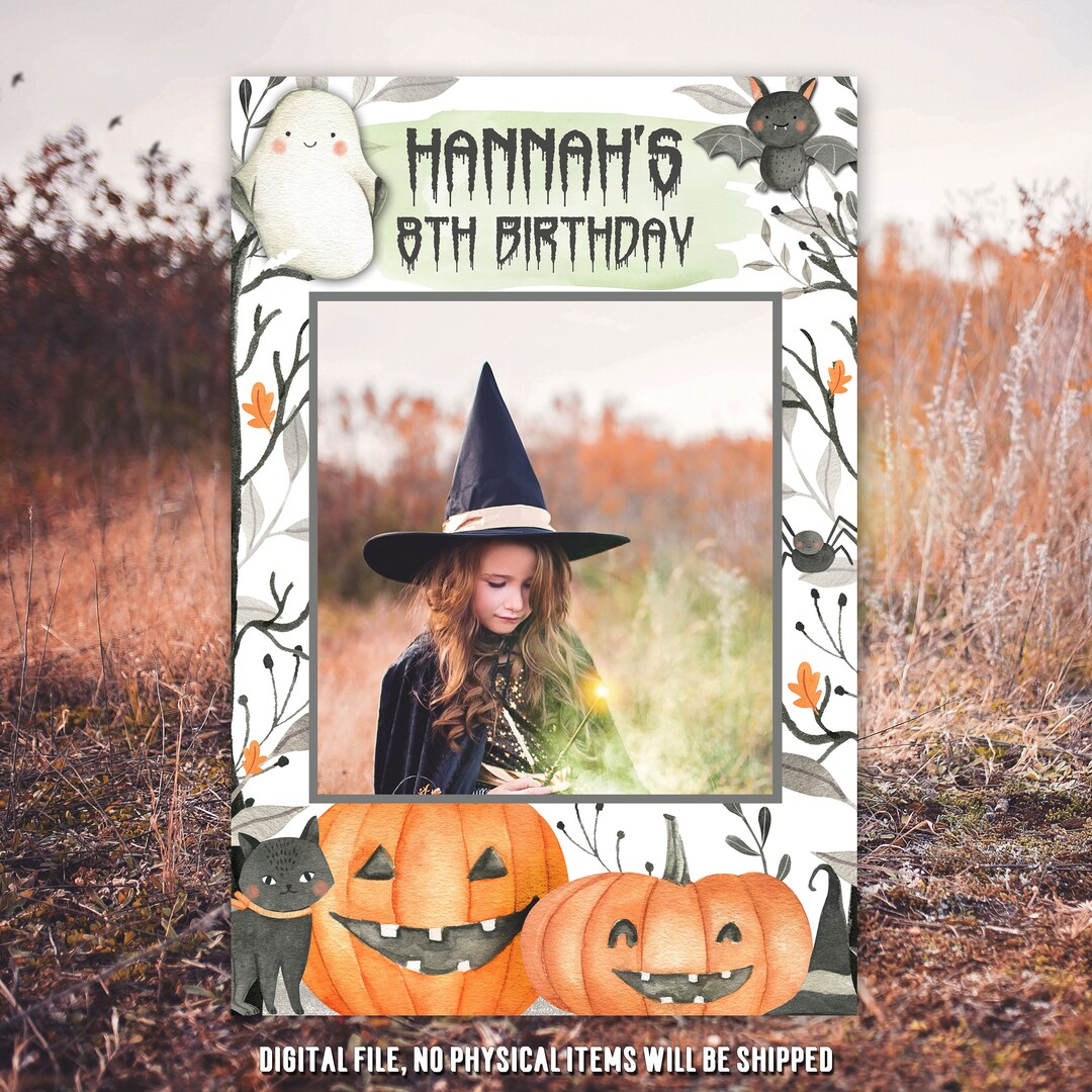 Halloween Photo Booth Prop, Halloween Selfie Frame Photo Prop ...