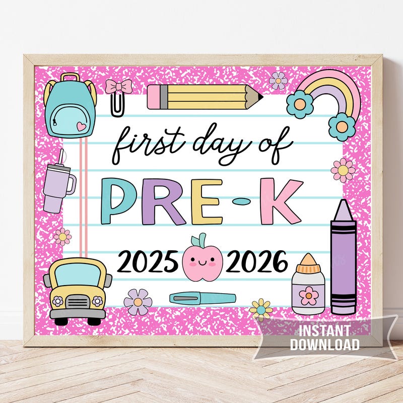 First Day Pre K Craft - Etsy