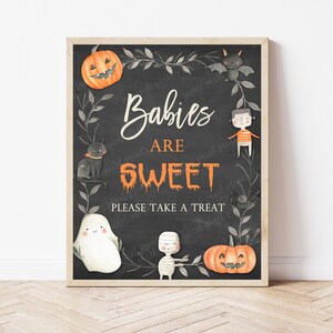 Halloween Baby Shower Signs Halloween Decor Halloween Party Printable ...