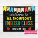 First Day of School Classroom Sign, Welcome to My Classroom Sign, Door ...