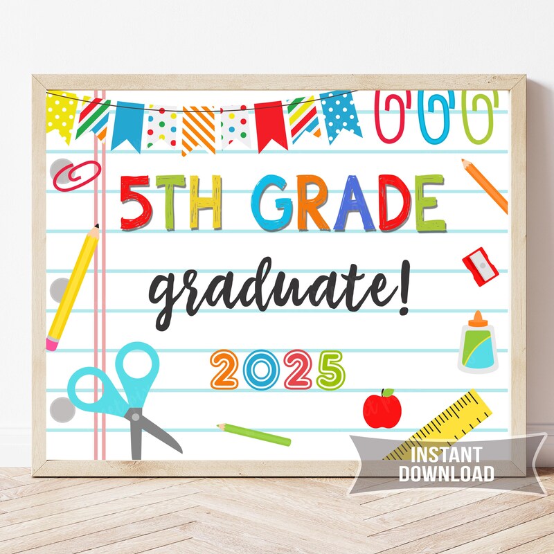 5th Grade Graduation Yard Sign - Etsy