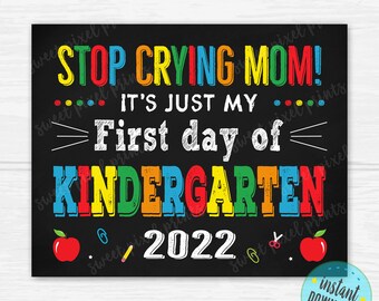 Stop Crying Mom Sign | Etsy