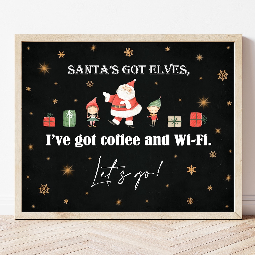 Christmas Printable Signs Festive Holidays Wall Art Instant Download ...