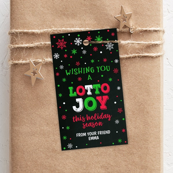 Lotto Christmas Tag - Etsy