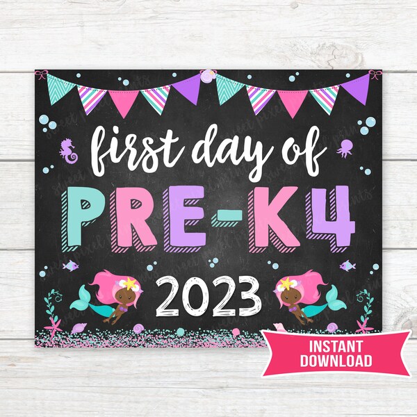 First Day of Pre K4 - Etsy