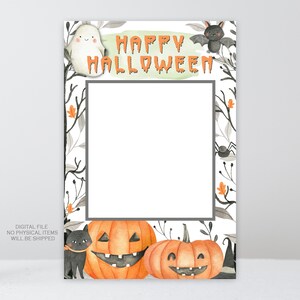 Halloween Photo Booth Prop, Hallowenn Selfie Frame, Halloween Photo ...
