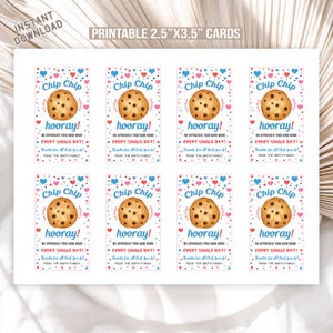 Editable Valentines Day Cookie Gift Tags, Co-worker Printable Tags ...