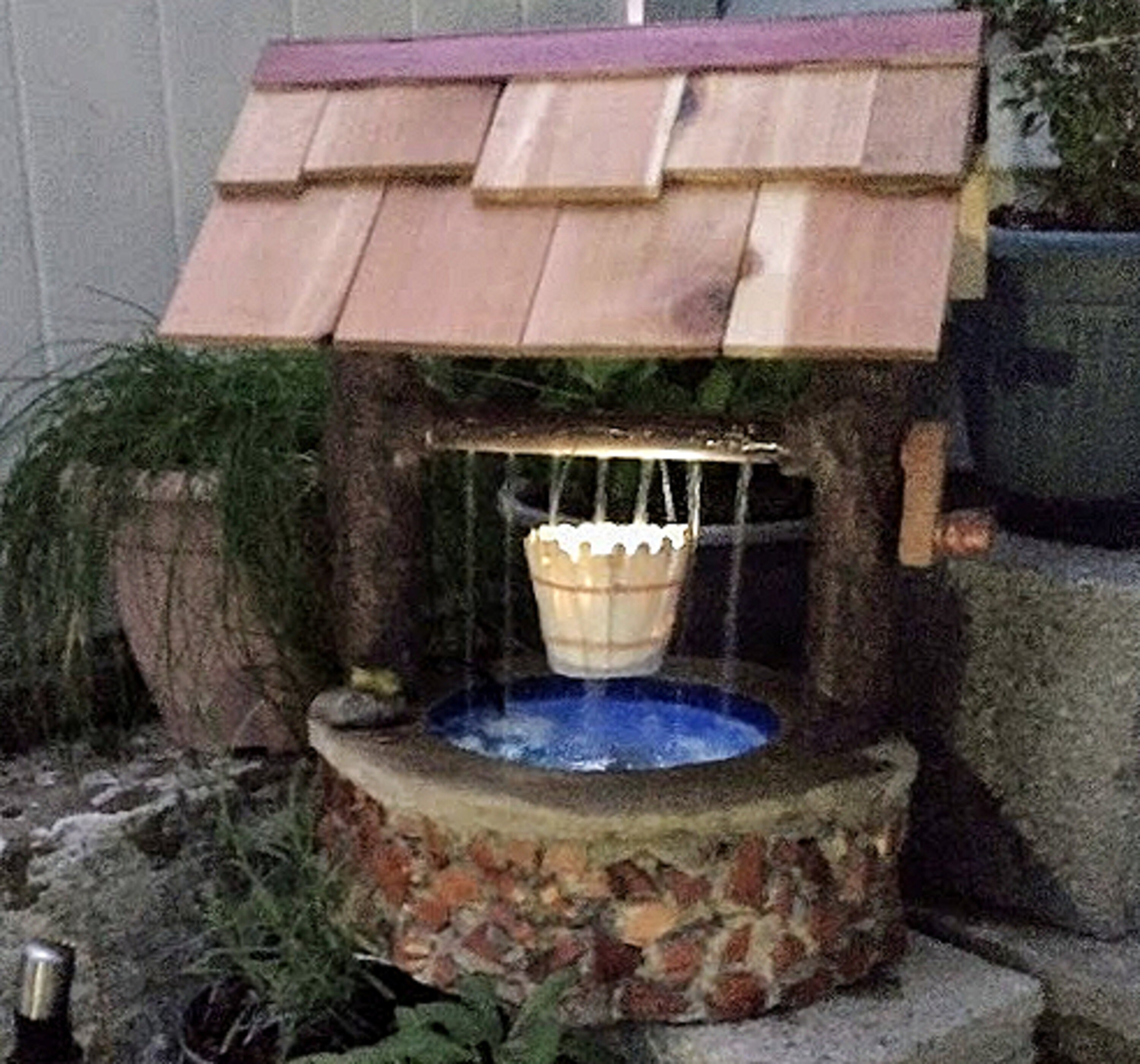 Water Fountain Wishing Well Fountain Garden Fountain Water Feature - Etsy