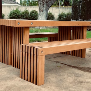 Simple Picnic Table Plans 2x4 Outdoor Furniture (DIY, Easy to Build) - Etsy