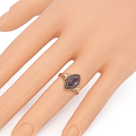 10K Yellow Gold Amethyst Diamond Penn State Universit… - Gem