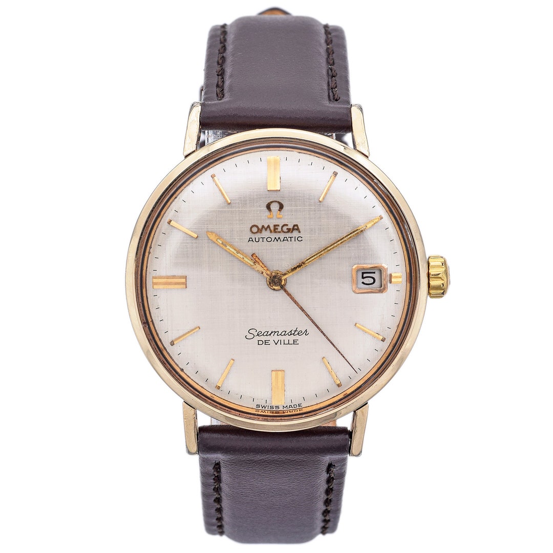 Vintage Omega Seamaster De Ville Gold Filled Automatic Men's Date Watch ...