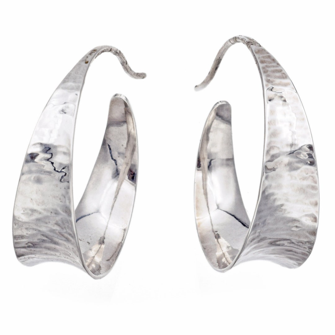 James Avery Sterling Silver Valle Hammered Hoop Earrings - Etsy