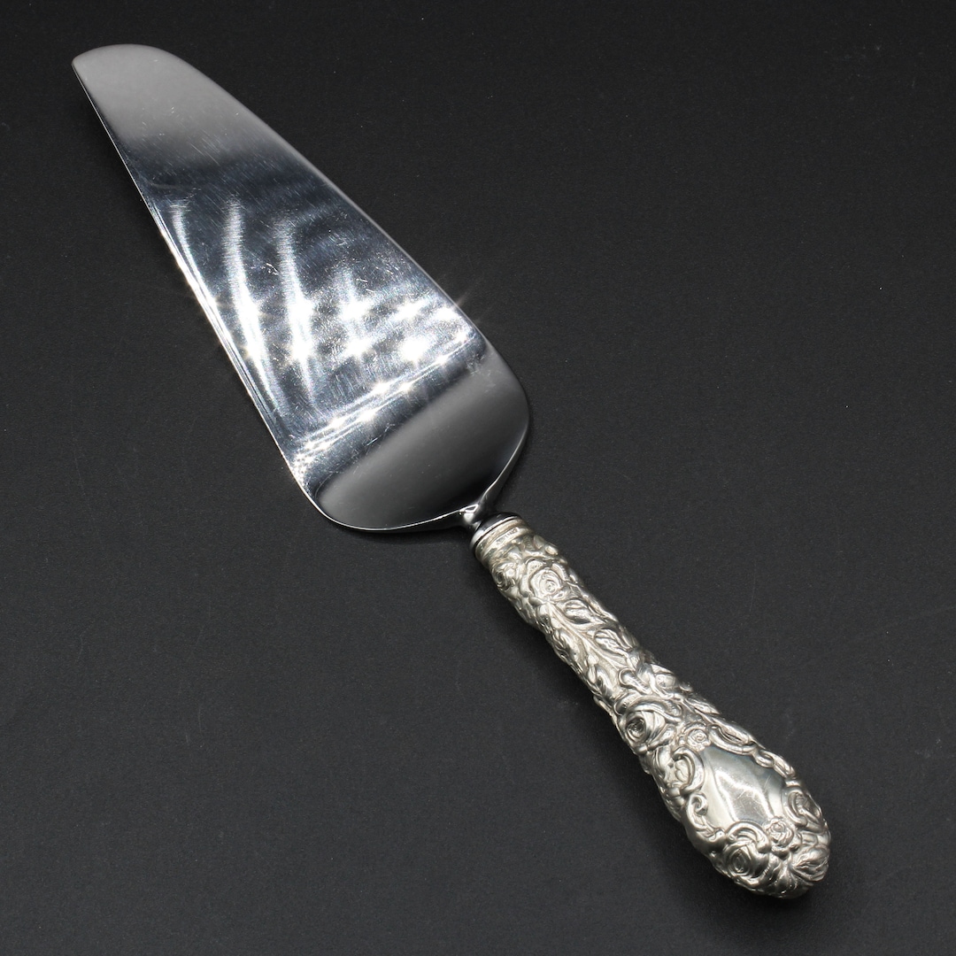 Vintage Stieff Baltimore Rose Sterling Silver Cake Knife No Mono - Etsy