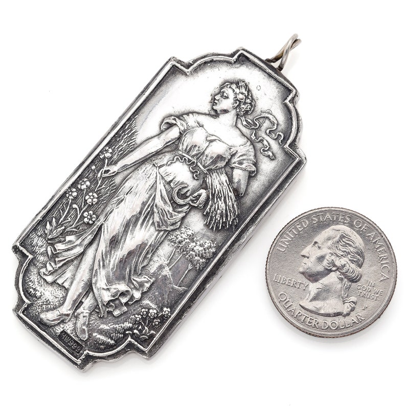 Vintage Henryk Winograd HW 999 Fine Silver Repoussé Woman - Etsy