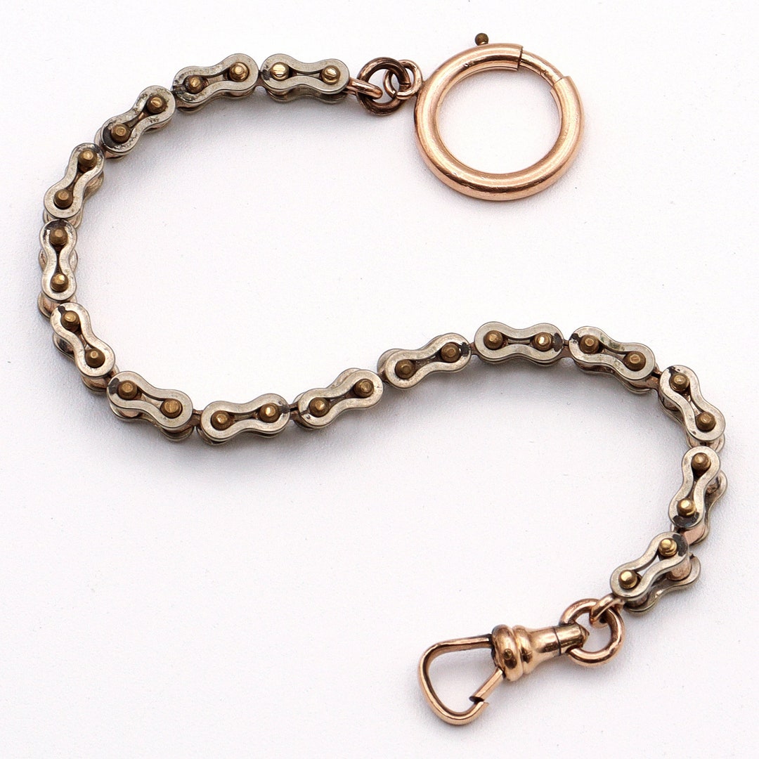 Vintage 8K Rose Gold Filled Pocket Watch Chain - Etsy