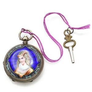 Antique J Ullmann & Co. Enamel Pocket Watch 18K Gold Silver - Etsy