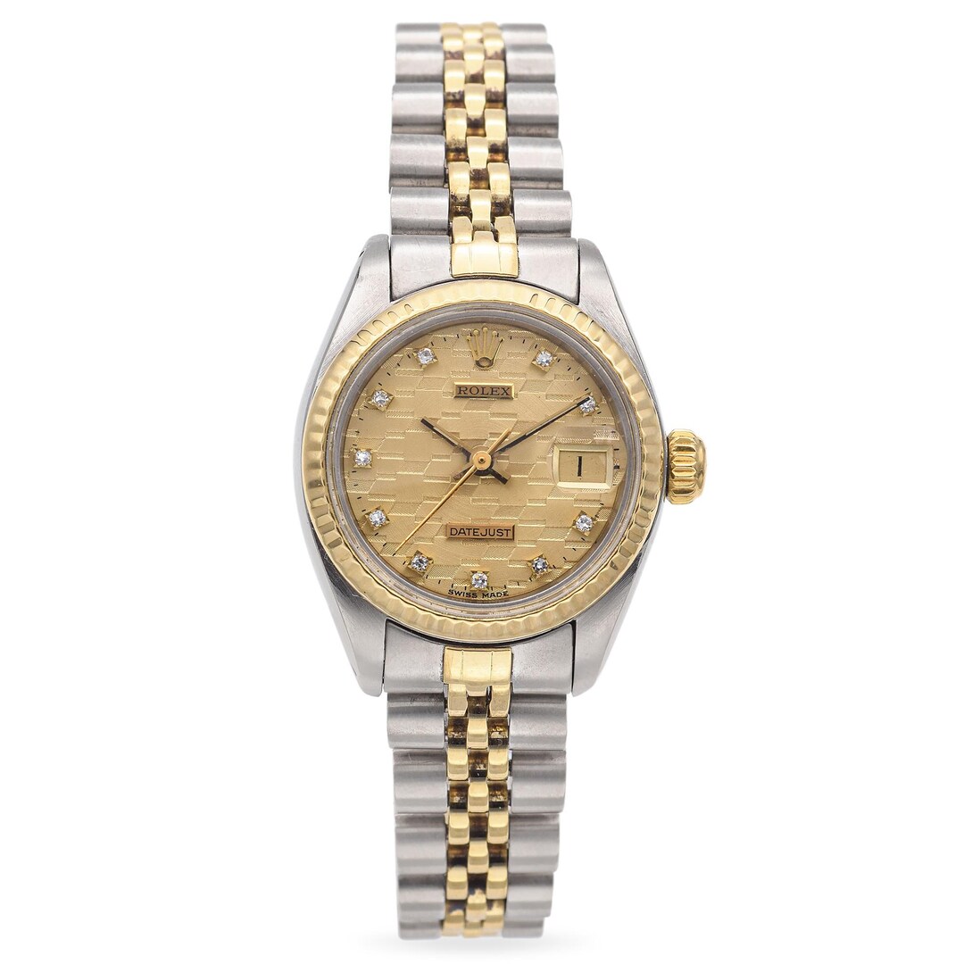 Rolex Datejust Chevy Diamond Dial Steel & 14k Gold Ladies Watch - Etsy