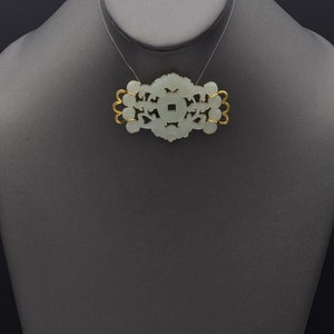 Antique 14K Yellow Gold Mutton Fat Jade Carved Bat Openwork - Etsy