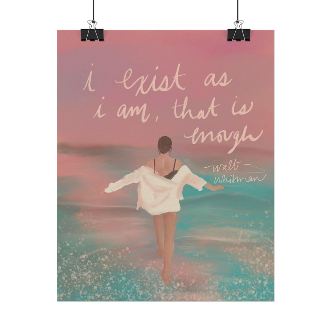 Inspirational Ocean Art Print | Watercolor Matte Poster | Home Decor - Etsy