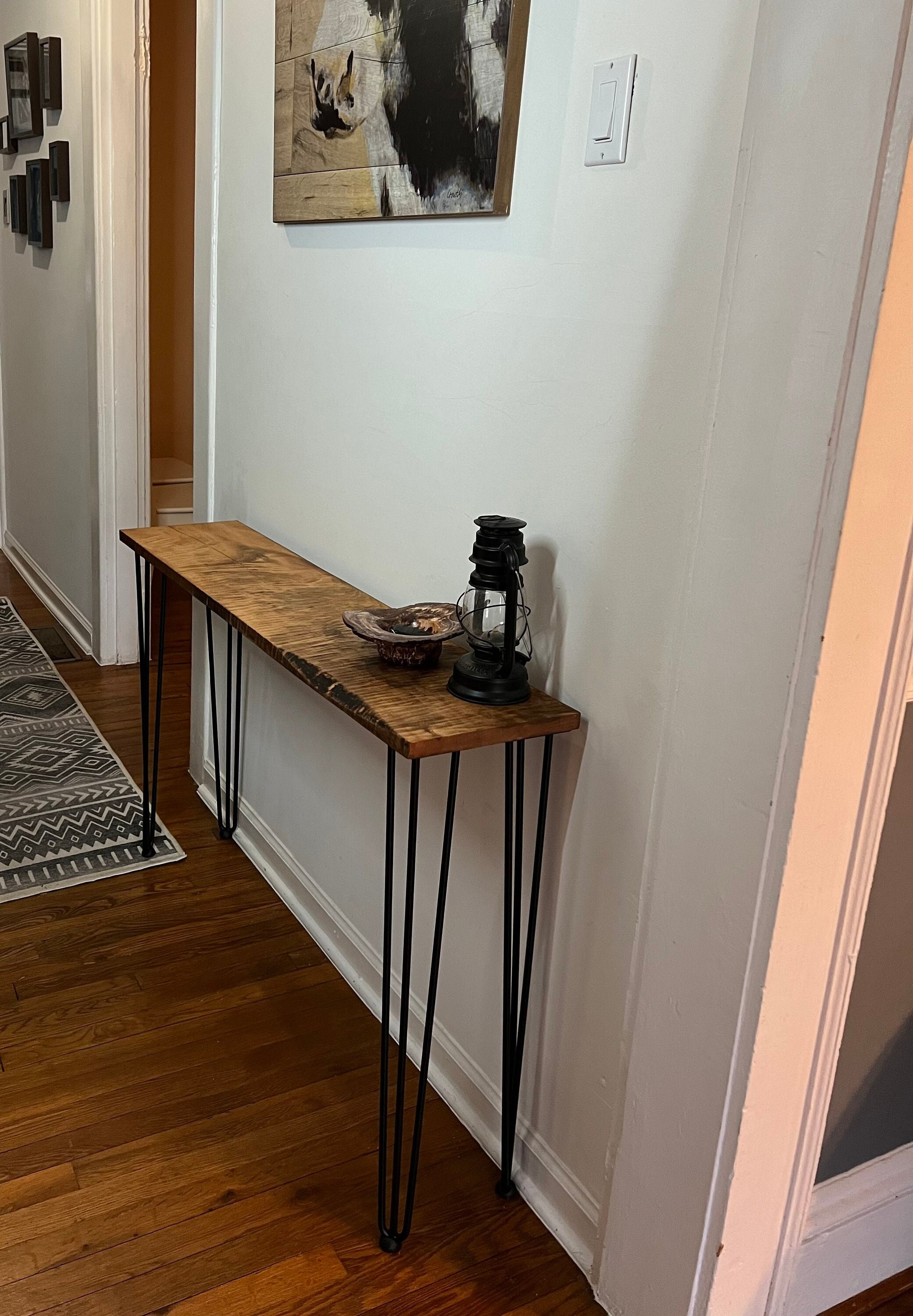 Maple Wood Entry Table Farmhouse Decor Housewarming Gift | Etsy