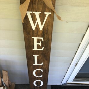 Welcome Sign, Stained Welcome Sign, Porch Sign, Porch Welcome Sign ...