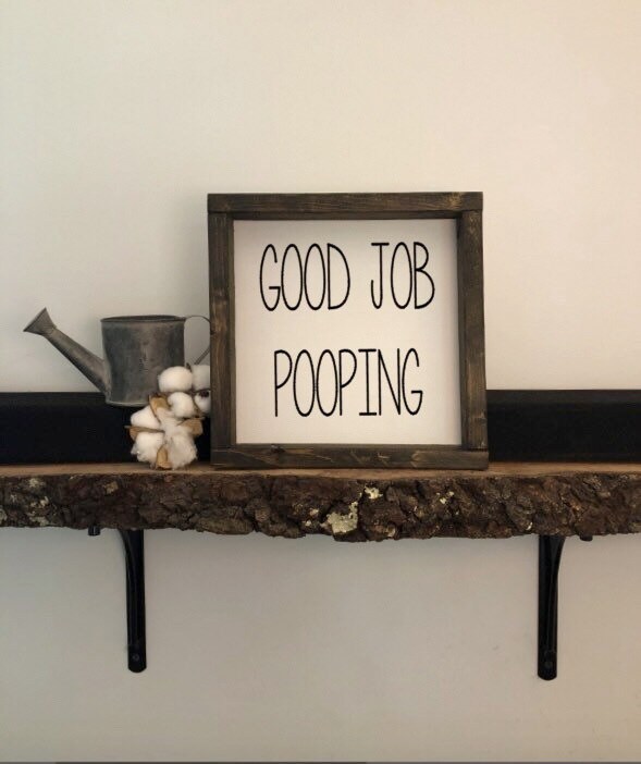 Good Job Pooping Sign Funny Bathroom Sign Funny Bathroom - Etsy Norway
