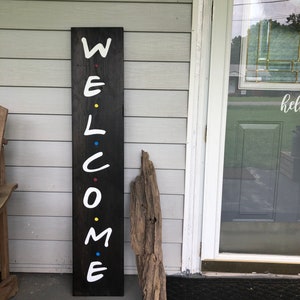 Friends Welcome Sign, Stained Welcome Sign, Porch Sign, Front Porch ...