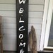 Friends Welcome Sign, Stained Welcome Sign, Porch Sign, Front Porch ...