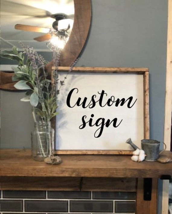 Custom Sign Custom Wood Sign Customized Wood Signs Custom | Etsy