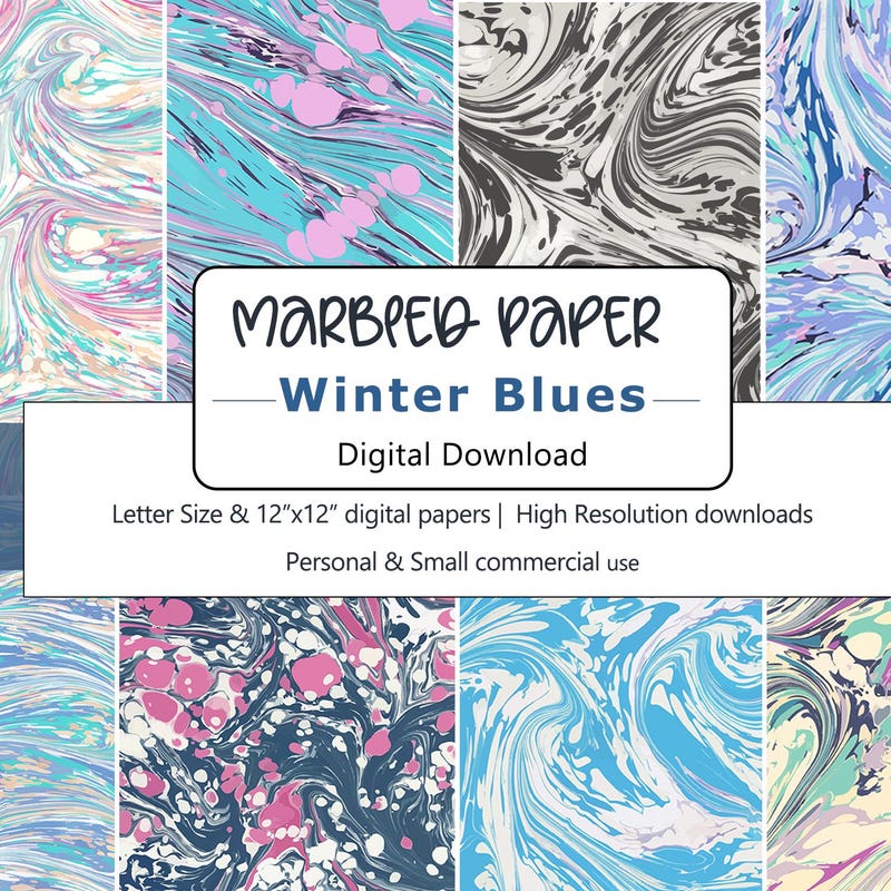 Marbled Paper Florentine - Etsy